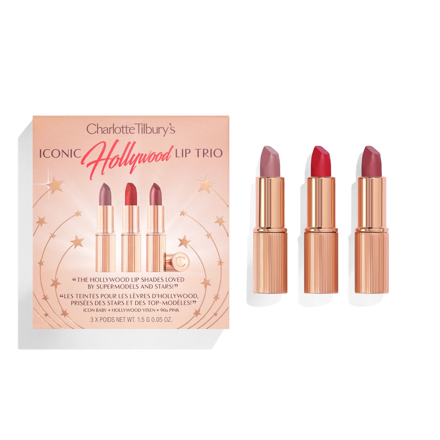 Charlotte Tilbury Charlotte's Iconic Hollywood Lip Trio Iconic ...